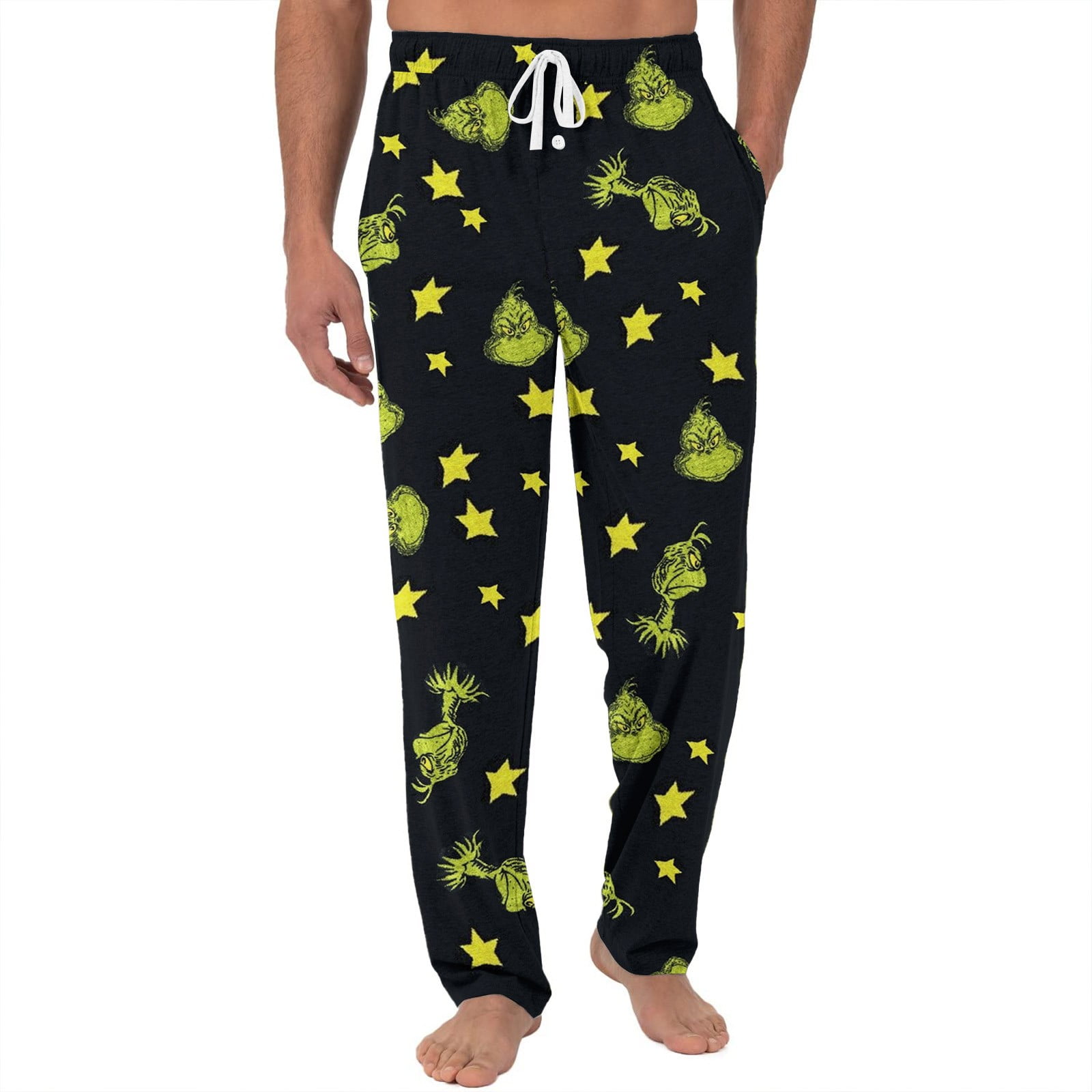Grinch Pajama Pants Waist Cute Grinch Pajama Pants Relaxed Festive ...