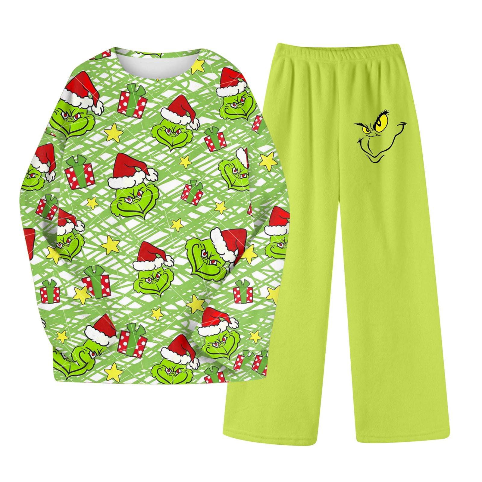 Grinch Pajamas Clearance Family Matching Festive Holiday Pajama Set for ...