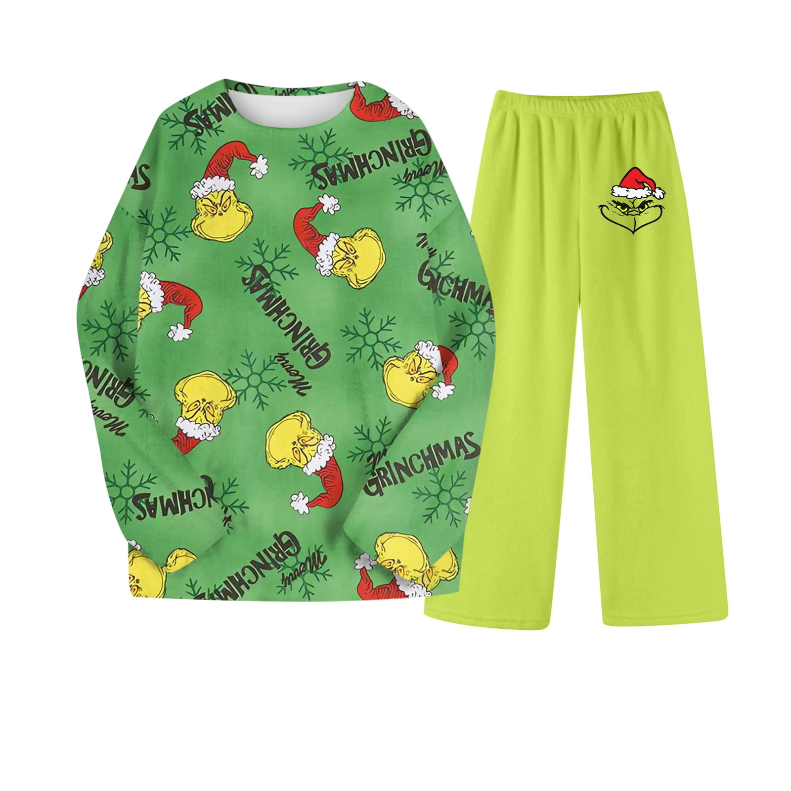 🎄 Grinch Pajamas For Family Clearance Grinch-Themed Family Matching ...