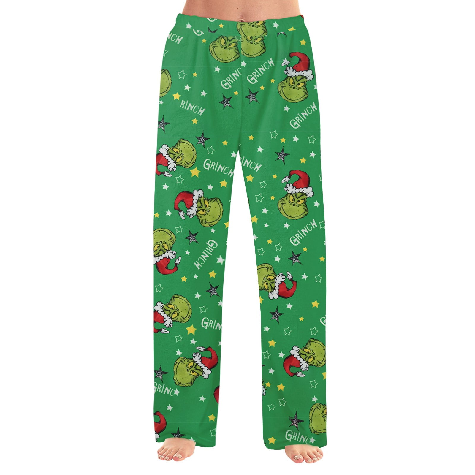 Grinch Pajamas Pants,Cozy Holiday Pajama Pants for Adults Soft Fleece ...