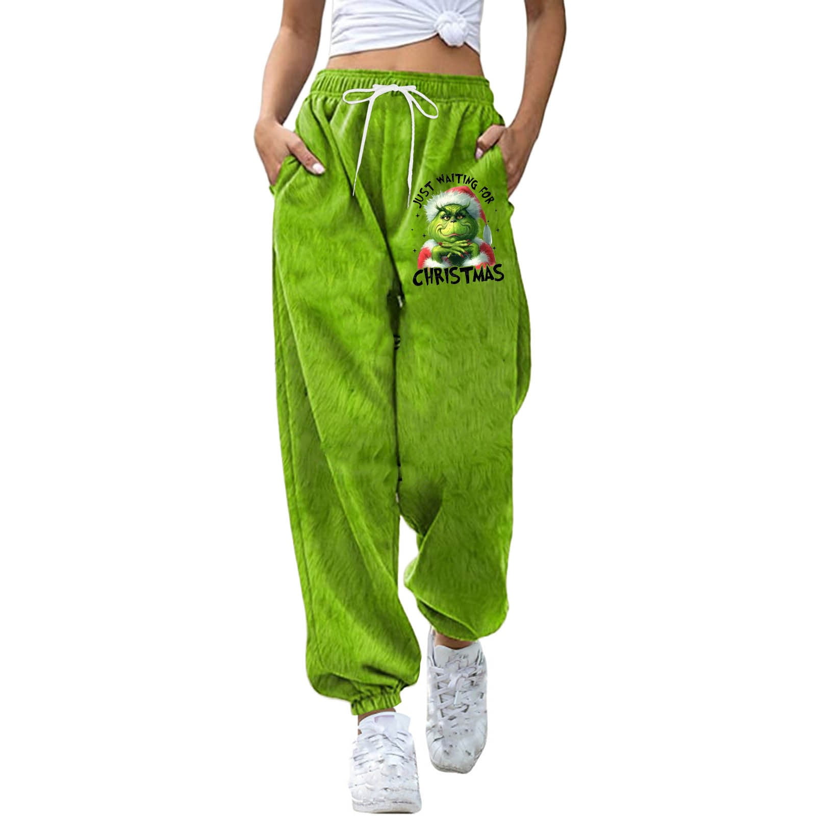Grinch Pajamas Pants for Women, Women's Fashion Casual Grinch Chritsmas ...