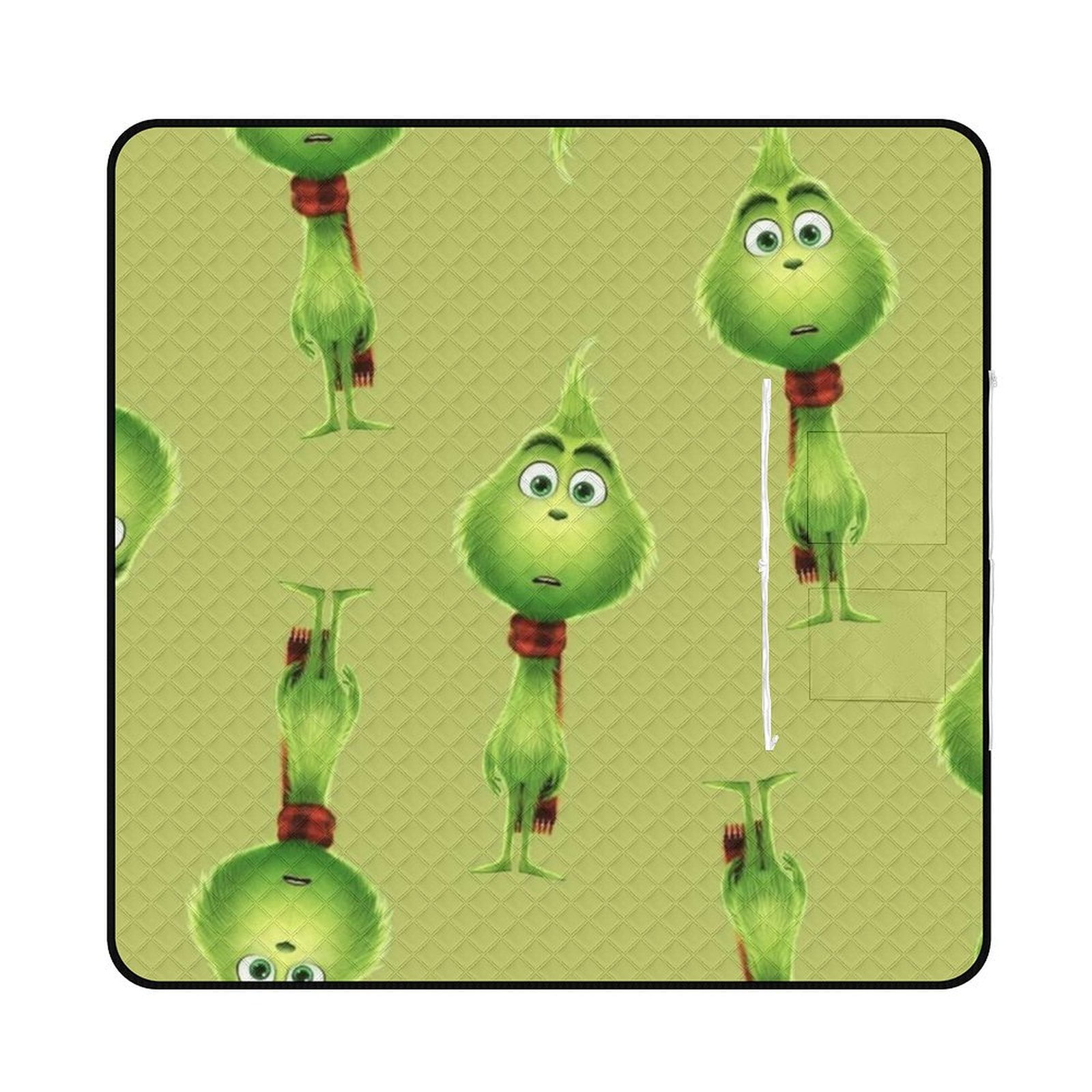Grinch Picnic Blanket,Foldable Waterproof Sand Mat,Extra Large Picnic ...