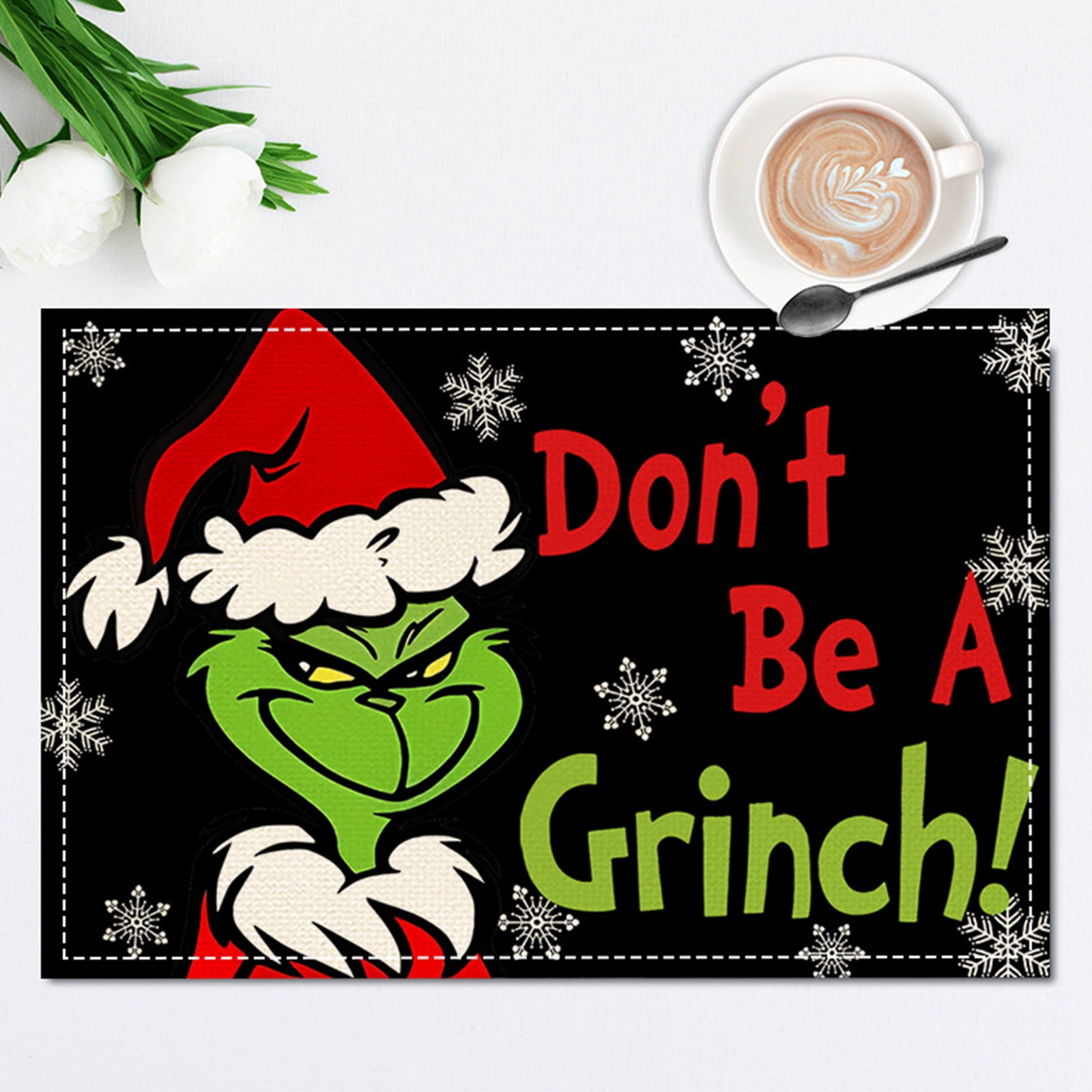 Grinch Placemats Indoor Decor, Inventive Cartoon Place Mats Kids Toys ...