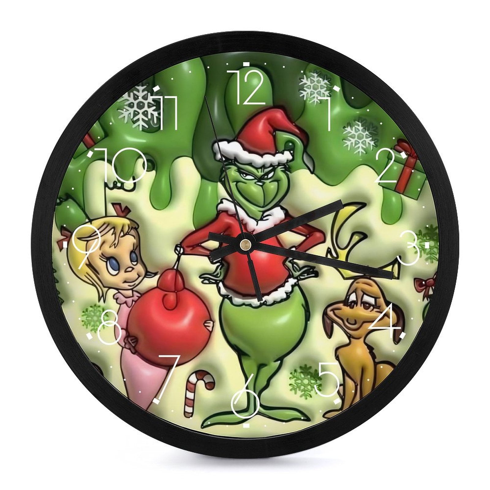 Grinch Round wall clocks battery operated decorative - Walmart.com