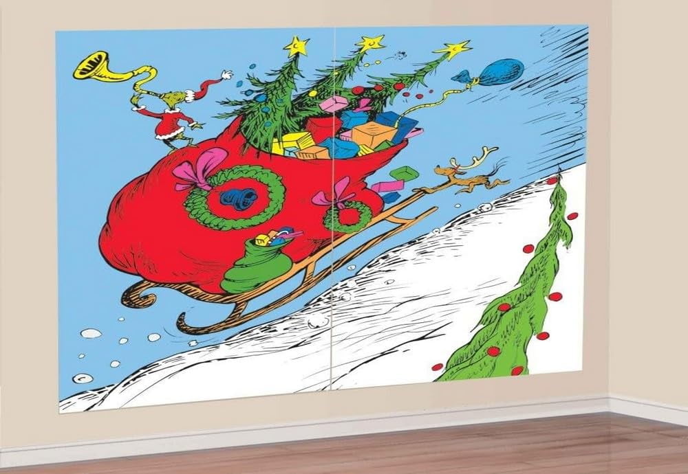 Grinch Scene Setter Kit - 65" x 65" | 1 Set - Walmart.com
