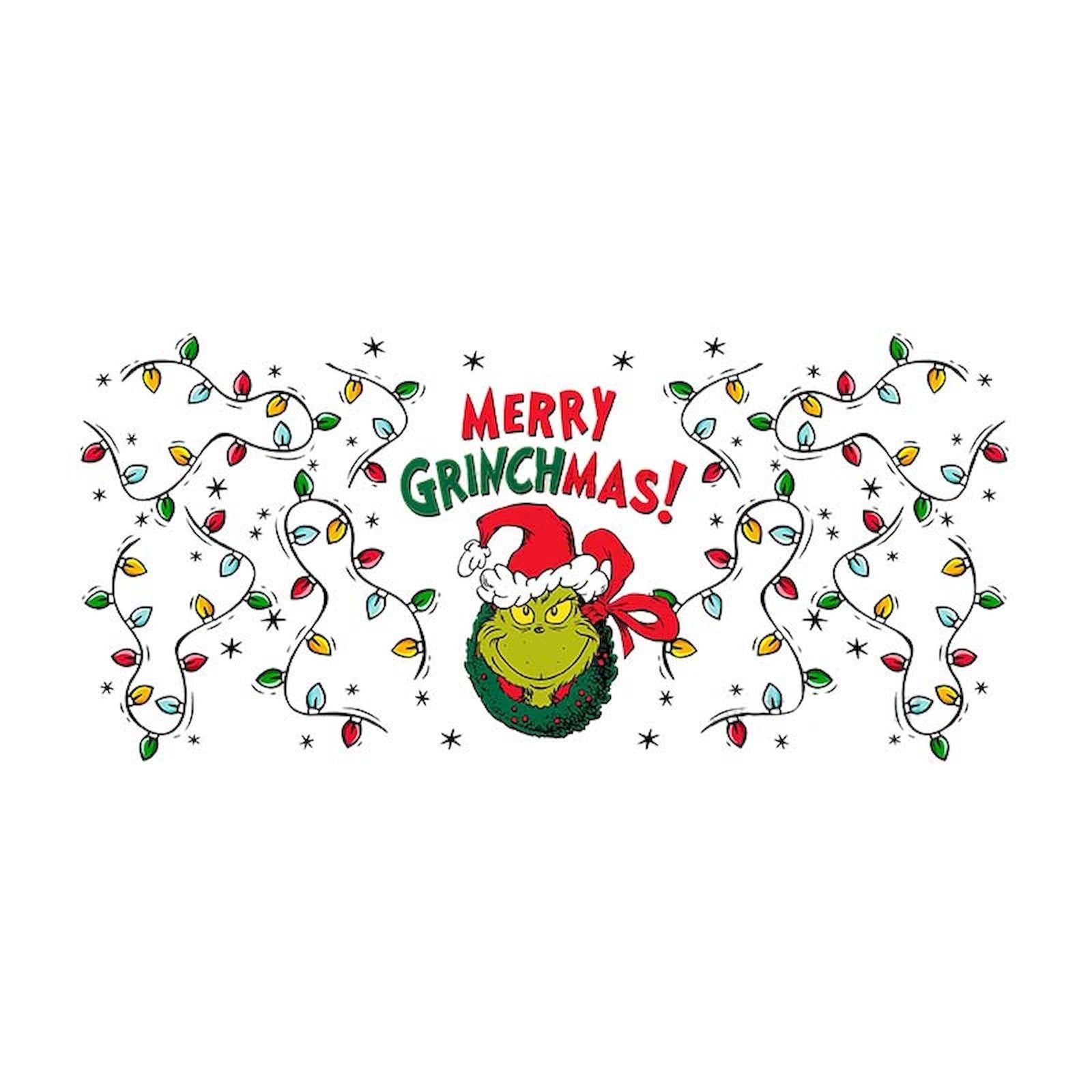 Grinch Sheet Christmas Transfer Stickers Winter Rub On Transfer For ...