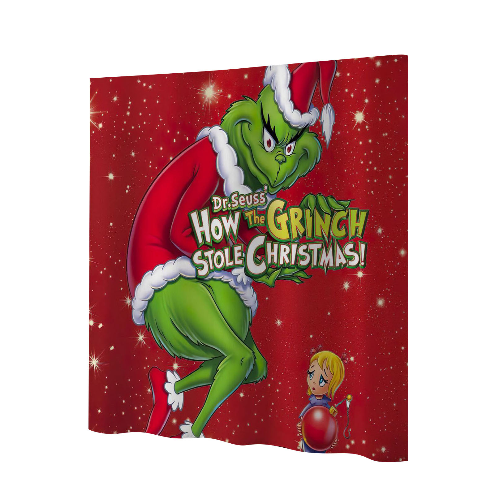 Grinch Shower Curtain, Grinch Decor, Merry Christmas Grinch Shower ...
