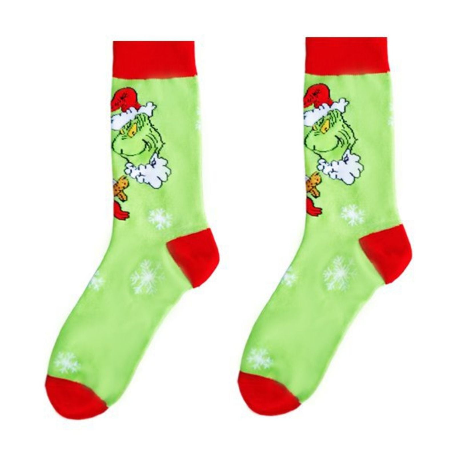 Grinch Socks for Women in Christmas Grinch Santa Claus Festive Green ...