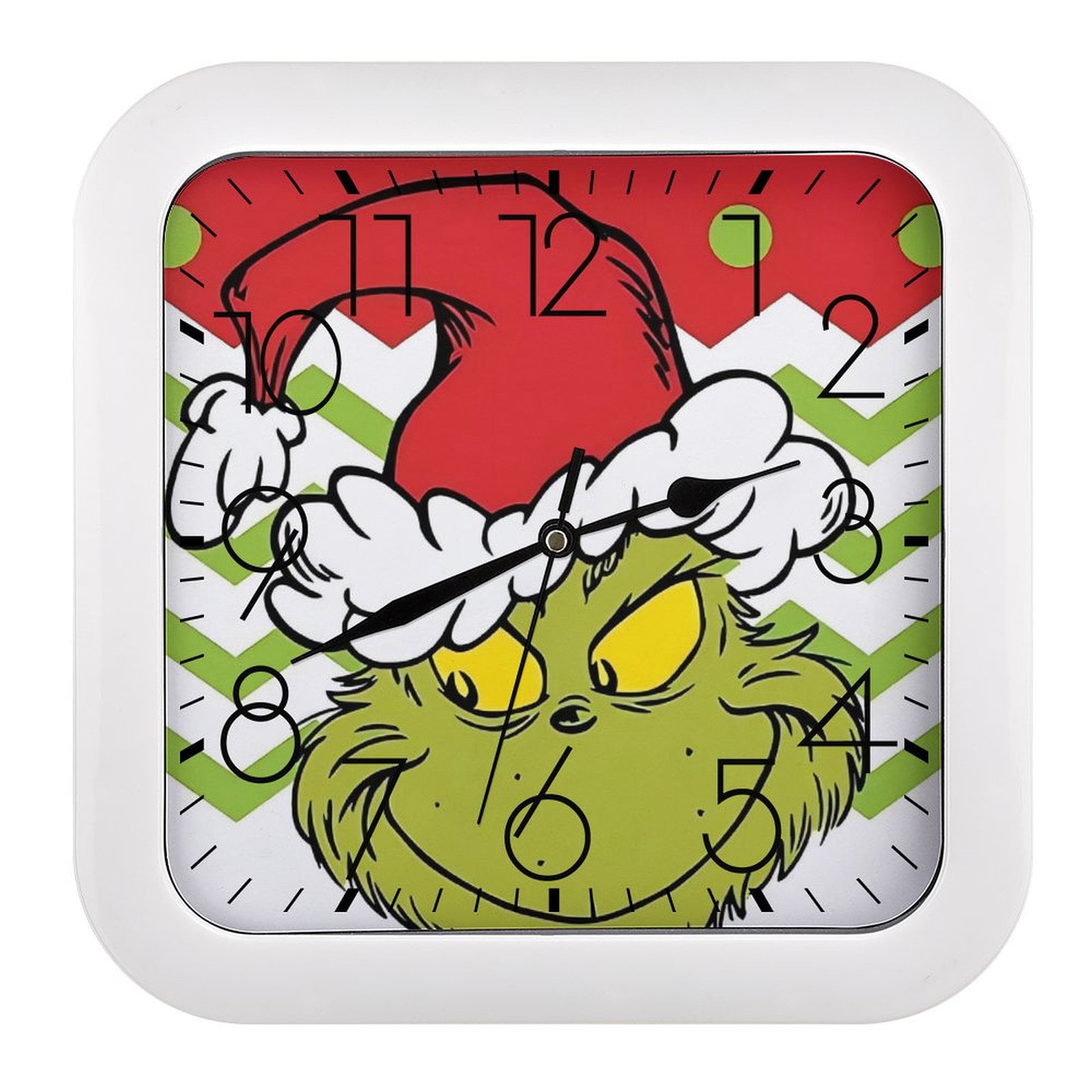 Grinch Square wall clock battery operated decorative - Walmart.com
