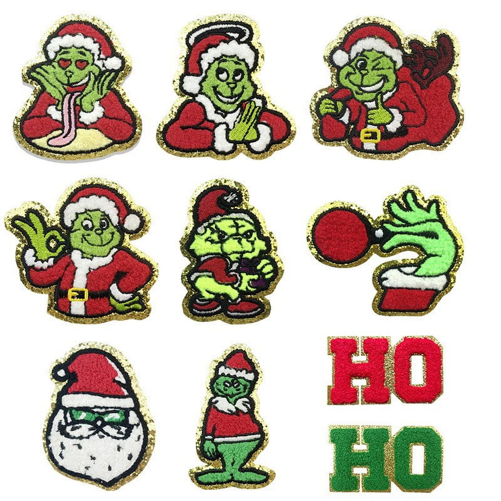 Grinch Stuff For Christmas Christmas Holiday Themed Embroidered Iron-On ...