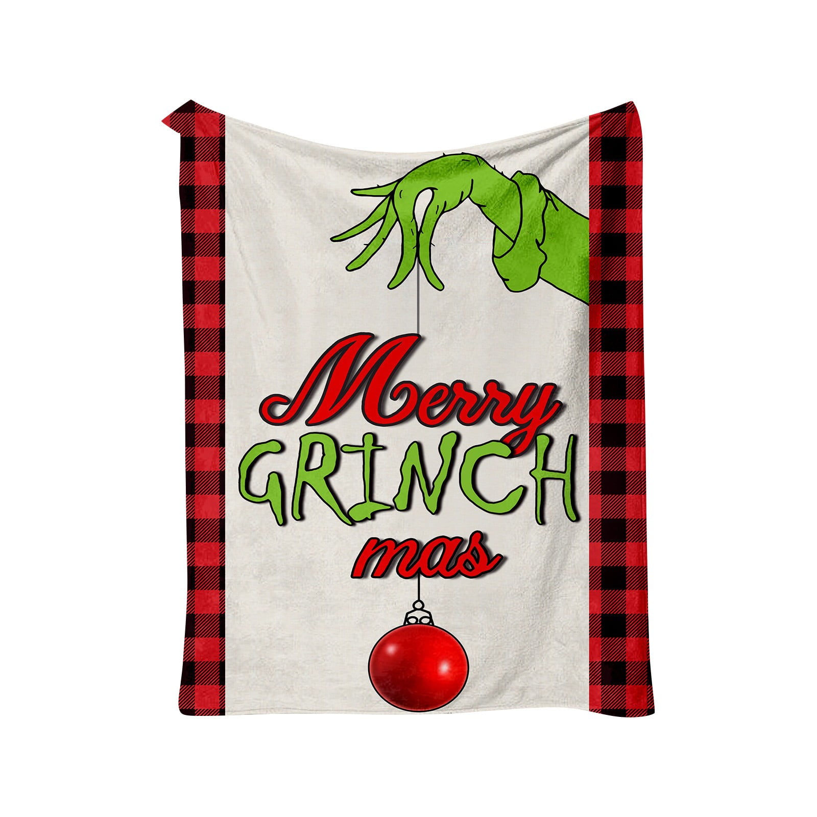 Grinch Stuff For Christmas Festive Holiday Fleece Blanket Cartoon ...