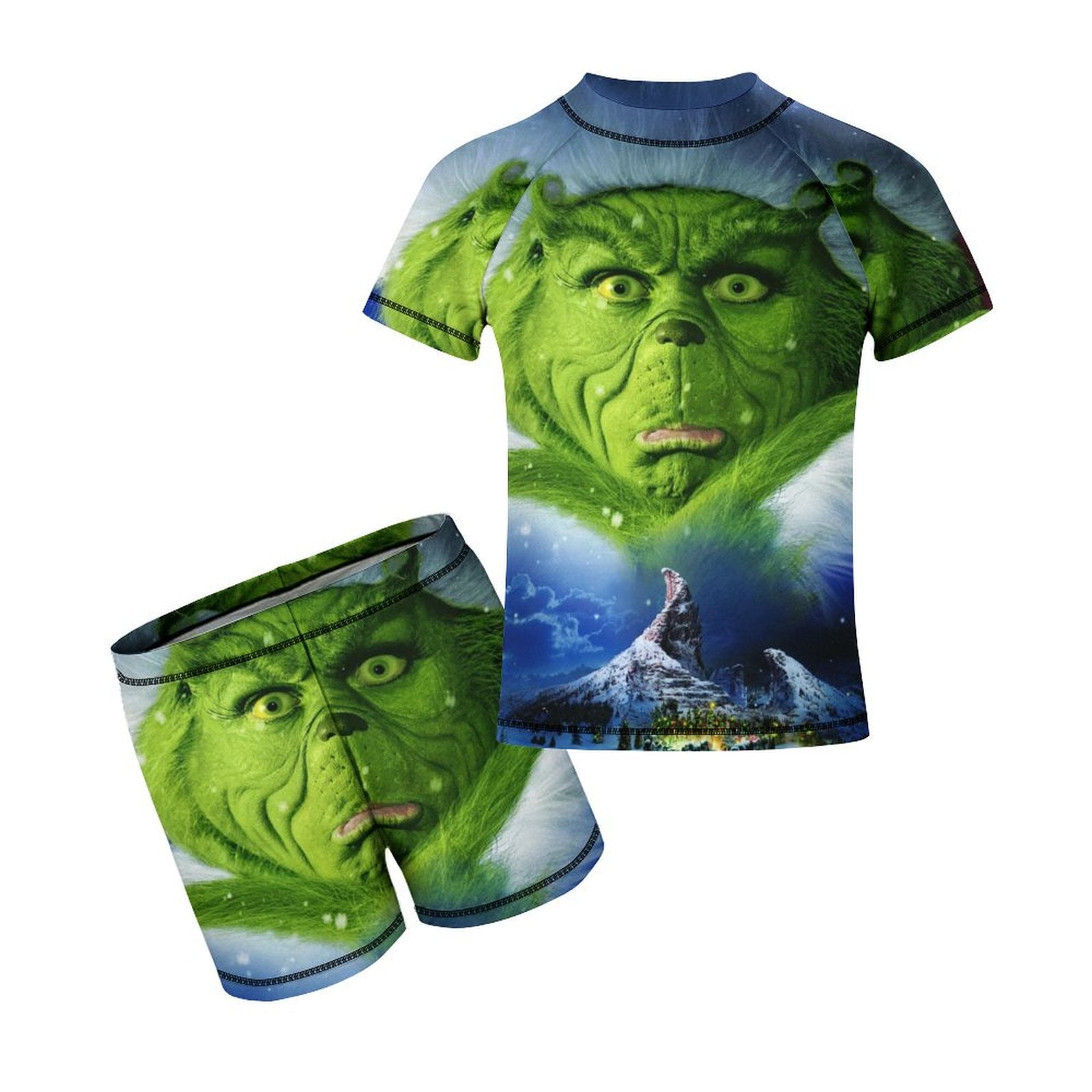 Grin-c Summer Swimwear For Boys 2PCS Rash Guard Sets For Beach Pool ...