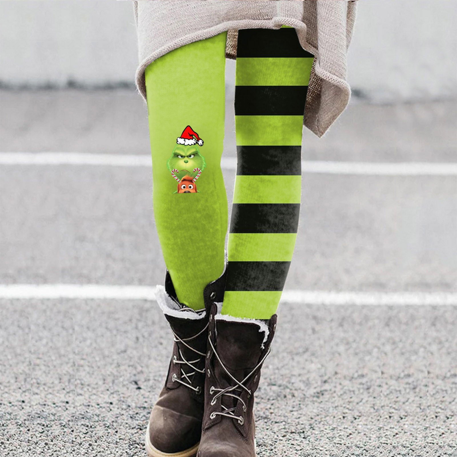 Grinch Sweatpants High Waist Workout Leggings Clearance Women High ...