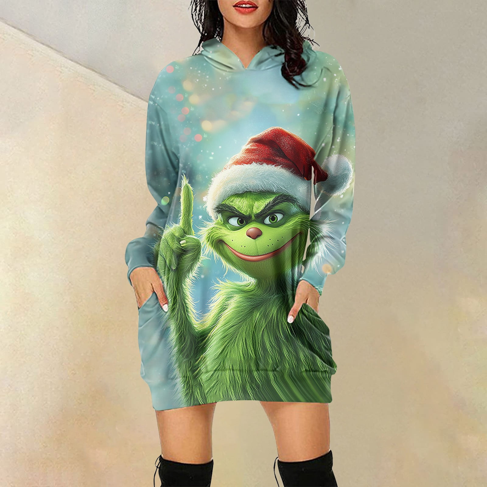 Grinch Sweatshirt,Grinch Hoodie Women,Grinch Apparel,Fall Clothes for ...