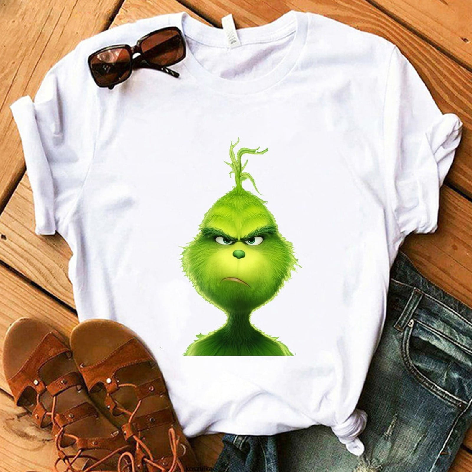 Grinch T-shirt Merry Christmas Men/Women Unisex Fashion T Shirt Casual ...