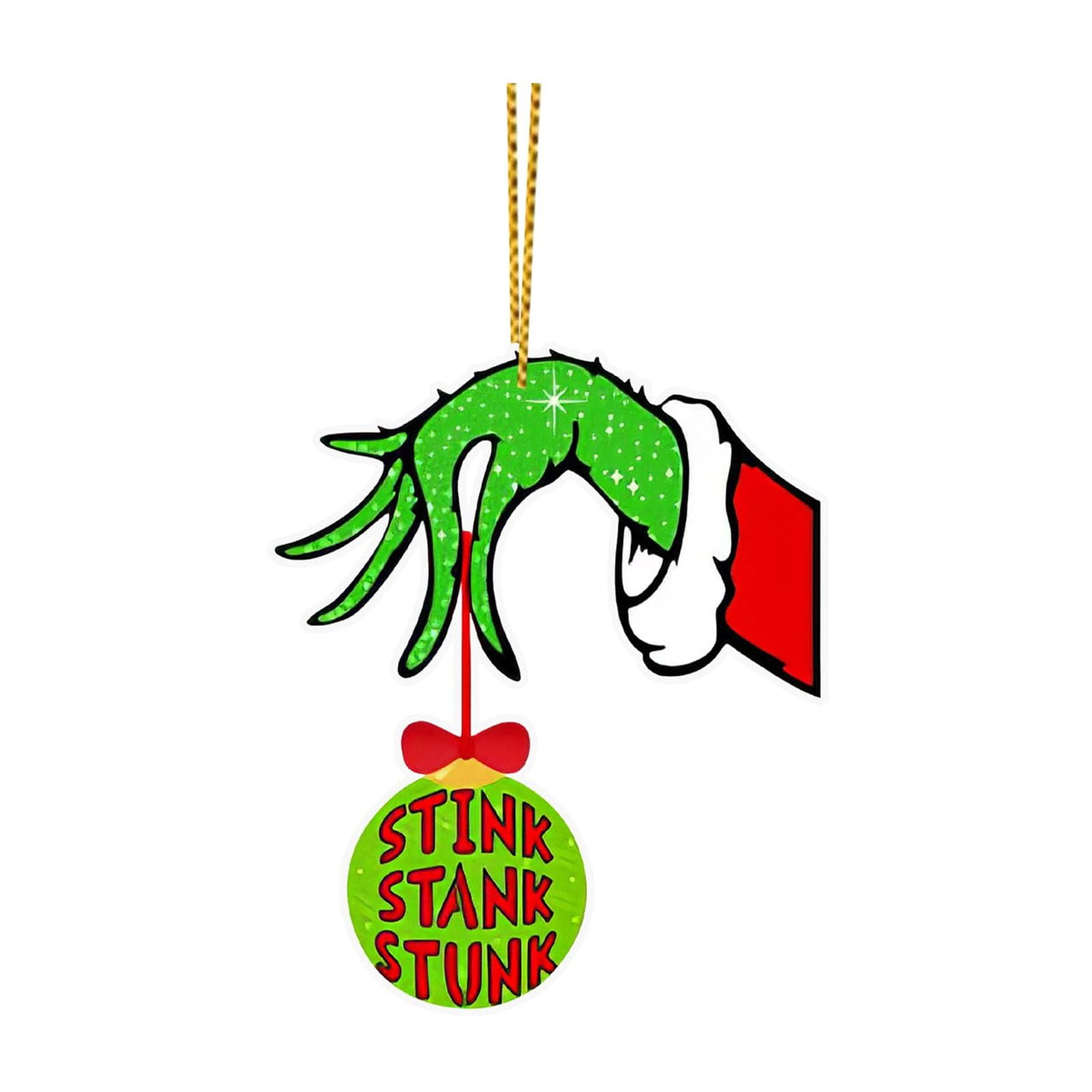 Grinch-Themed Christmas Home Decorations Chirstmas Ornaments, Acrylic ...