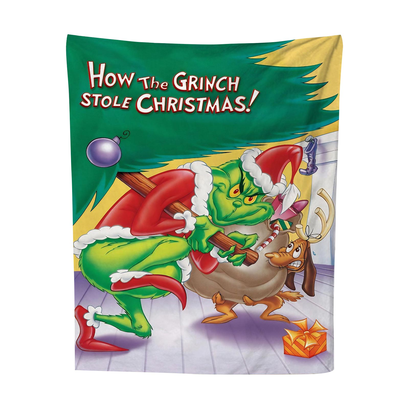Grinch Themed Flannel Throw Blanket 100X150Cm High Quality Flannel ...