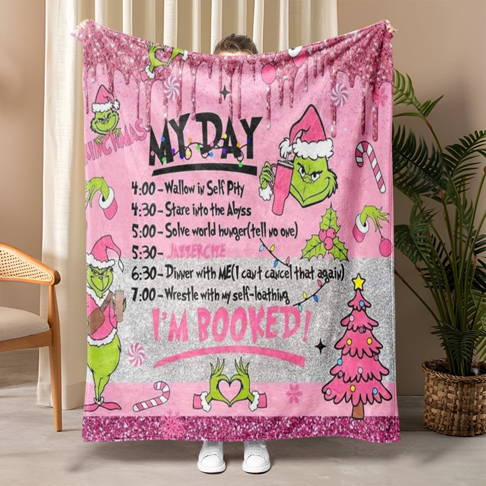 Grinch Throw Blanket 39×59 Inch, Grinch Blankets or Throws Couch ...