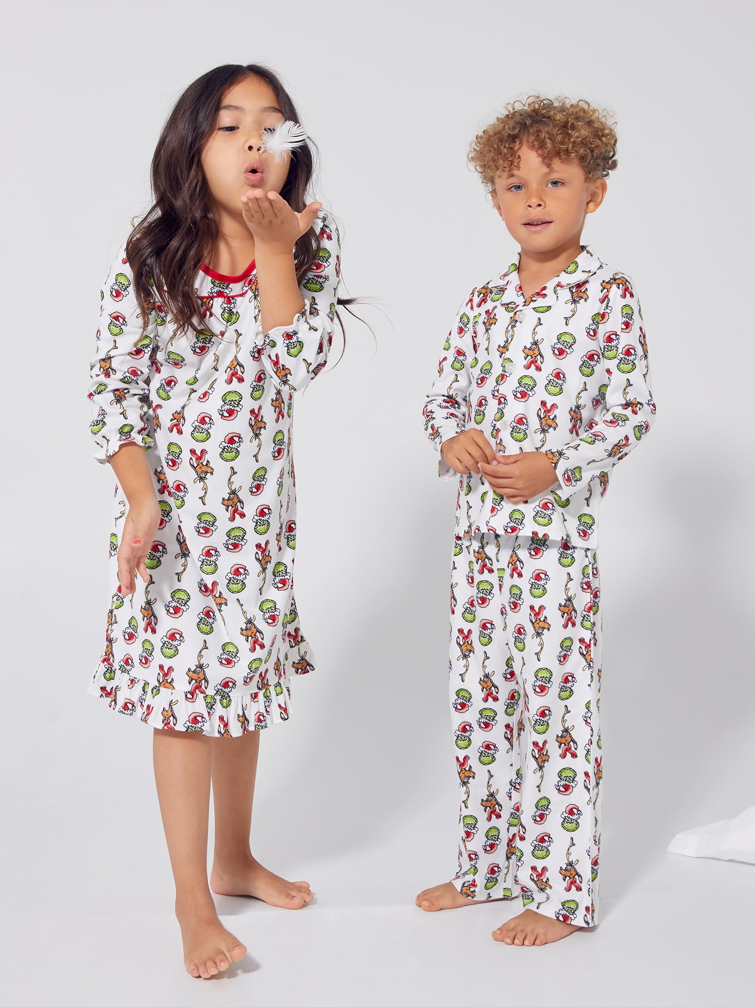 Grinch Toddler Girls Long Sleeve Character Sleep Gown Pajama, Sizes 2T ...