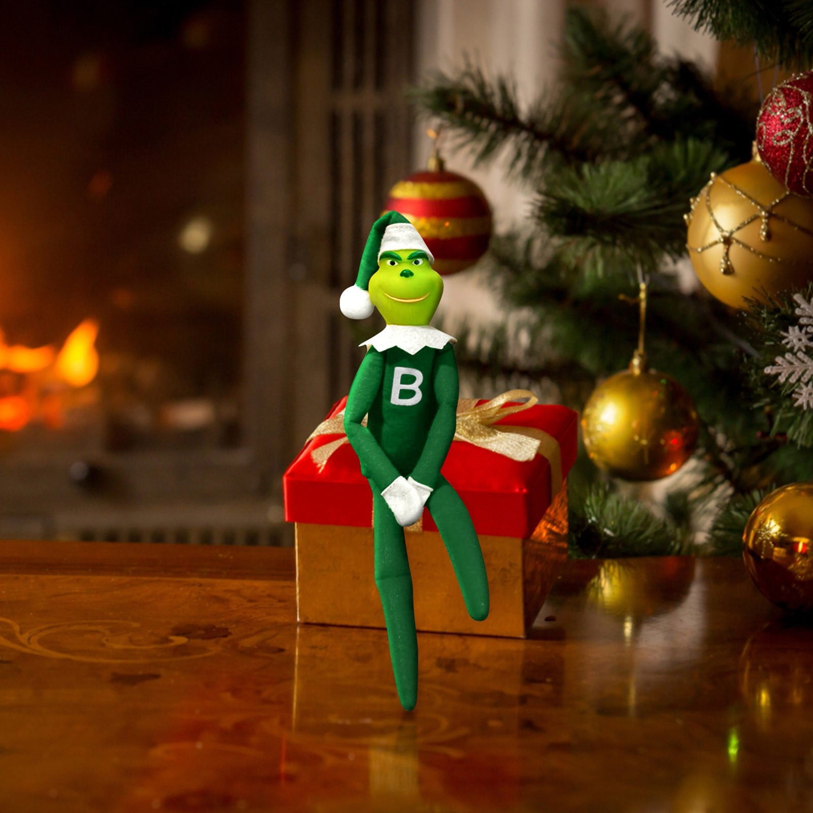 Grinch Toys, 12.6" Grinch Dolls Christmas Decorations Indoor Christmas ...