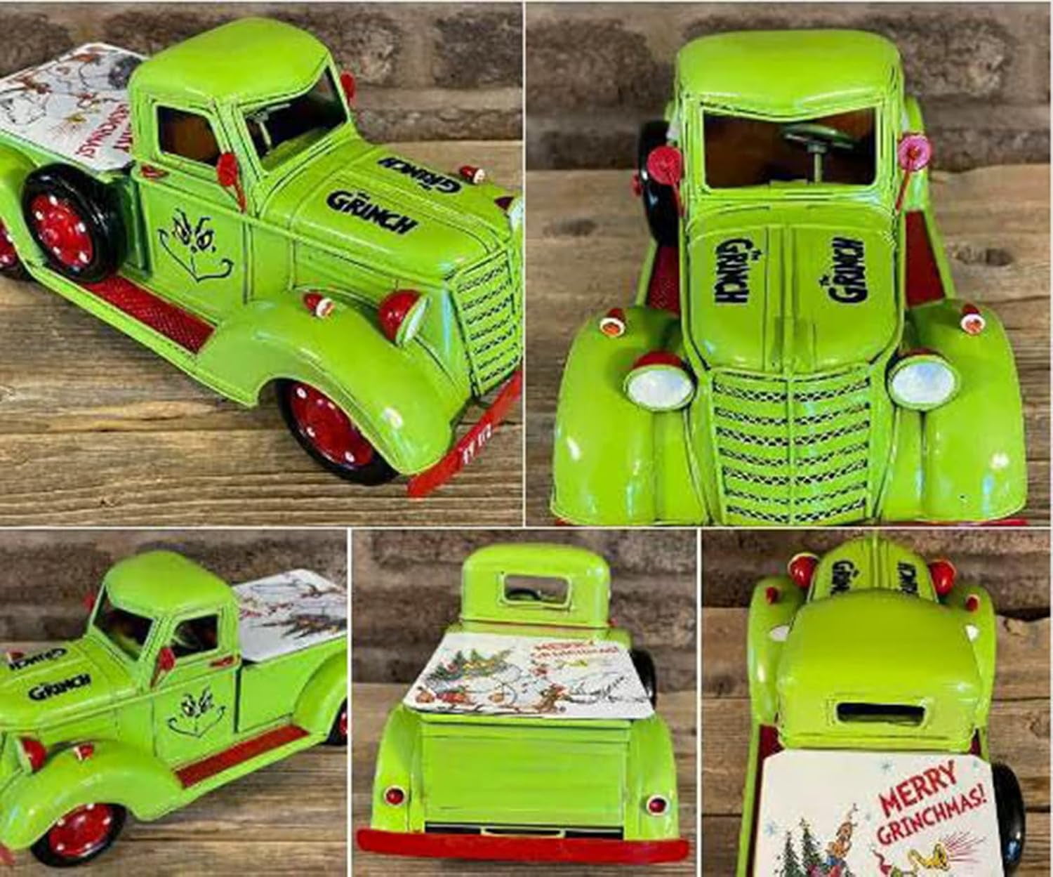 Grinch Toys Grinch Baby Christmas Farmhouse Green Truck Decor, Vintage ...