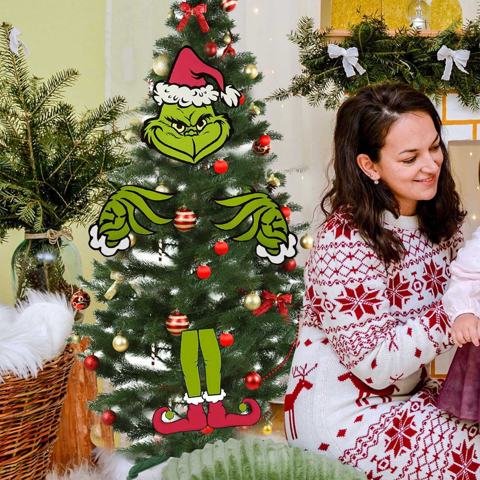 Grinch Tree Topper Funny and Quirky Grinch Christmas Tree Topper – Make ...