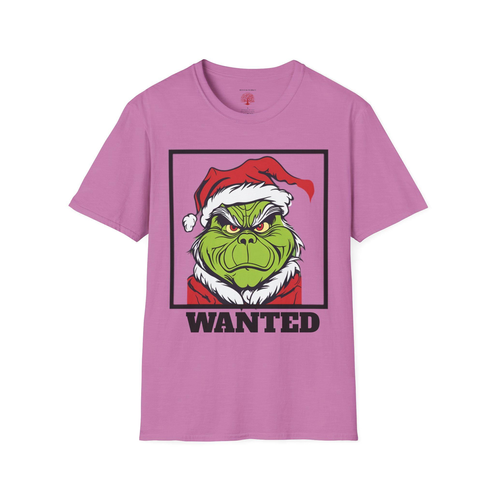 Grinch Wanted Poster Unisex Softstyle T-Shirt, Grinch Shirt, Dr. Seuss ...