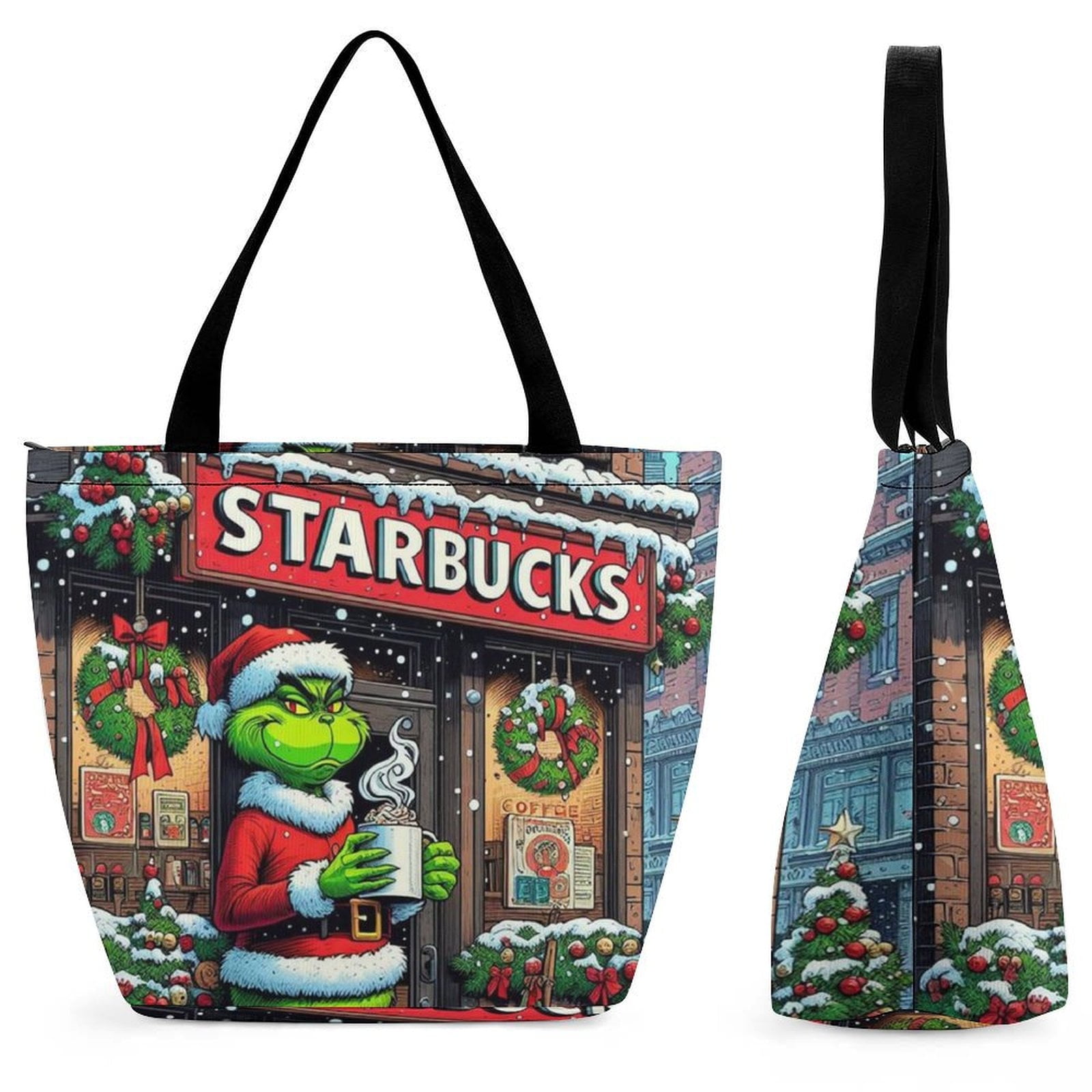 Grinch Women's handbag shopping bag with handles - Walmart.com