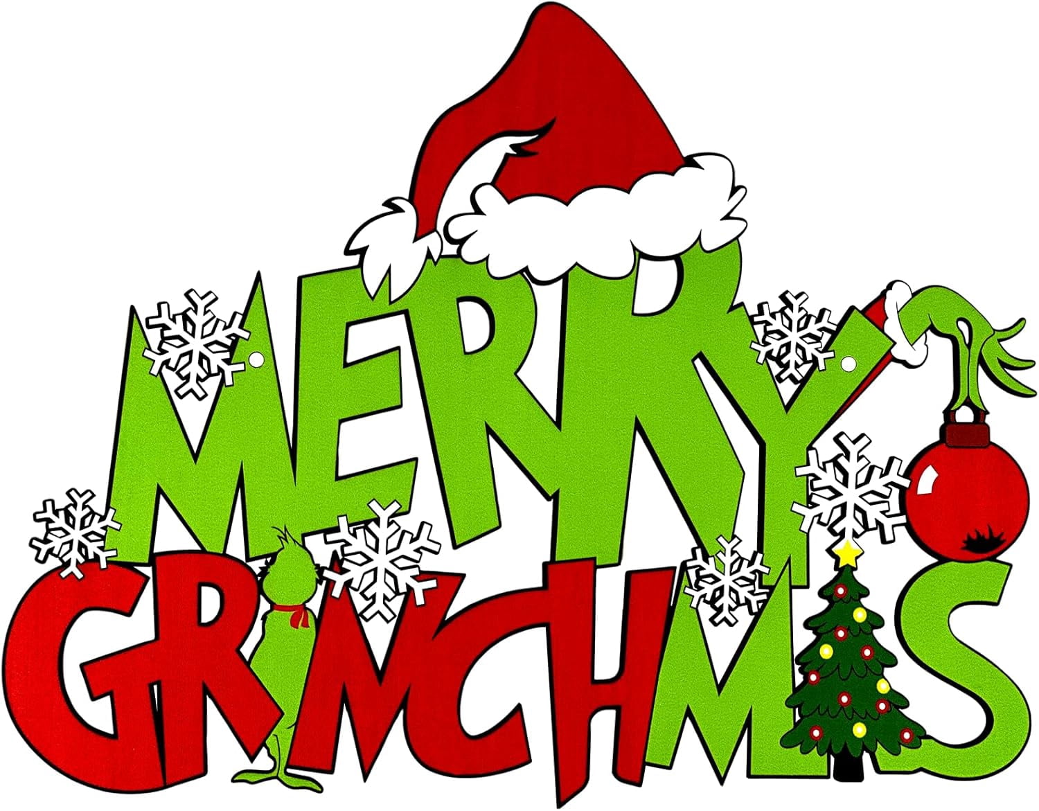 Grinch Wooden Christmas Door Decorations, Grinch Wall Decor, Grinch ...