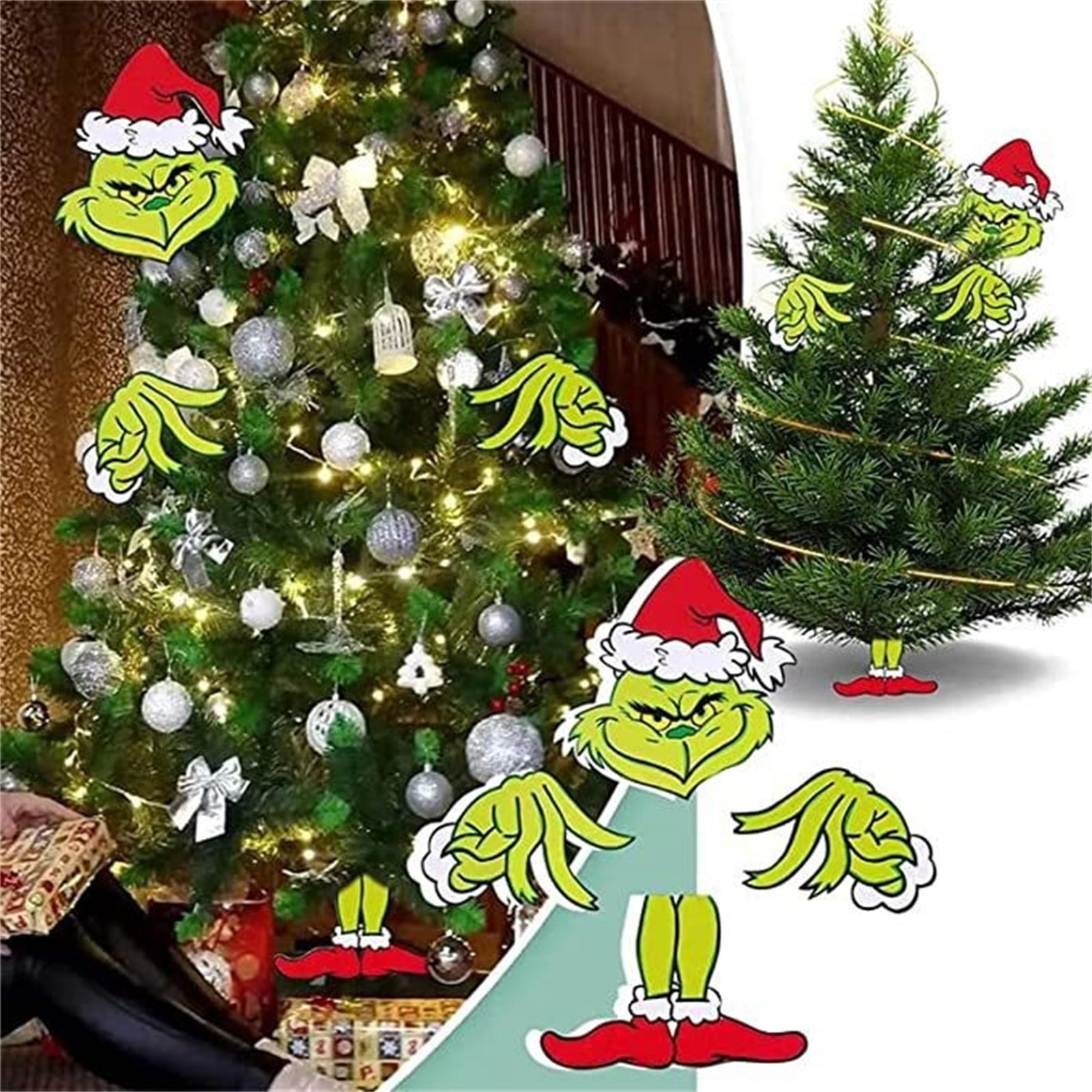 Grinch Yard Signs,Fence Peekers,Grinch Christmas Decorations Outdoor ...