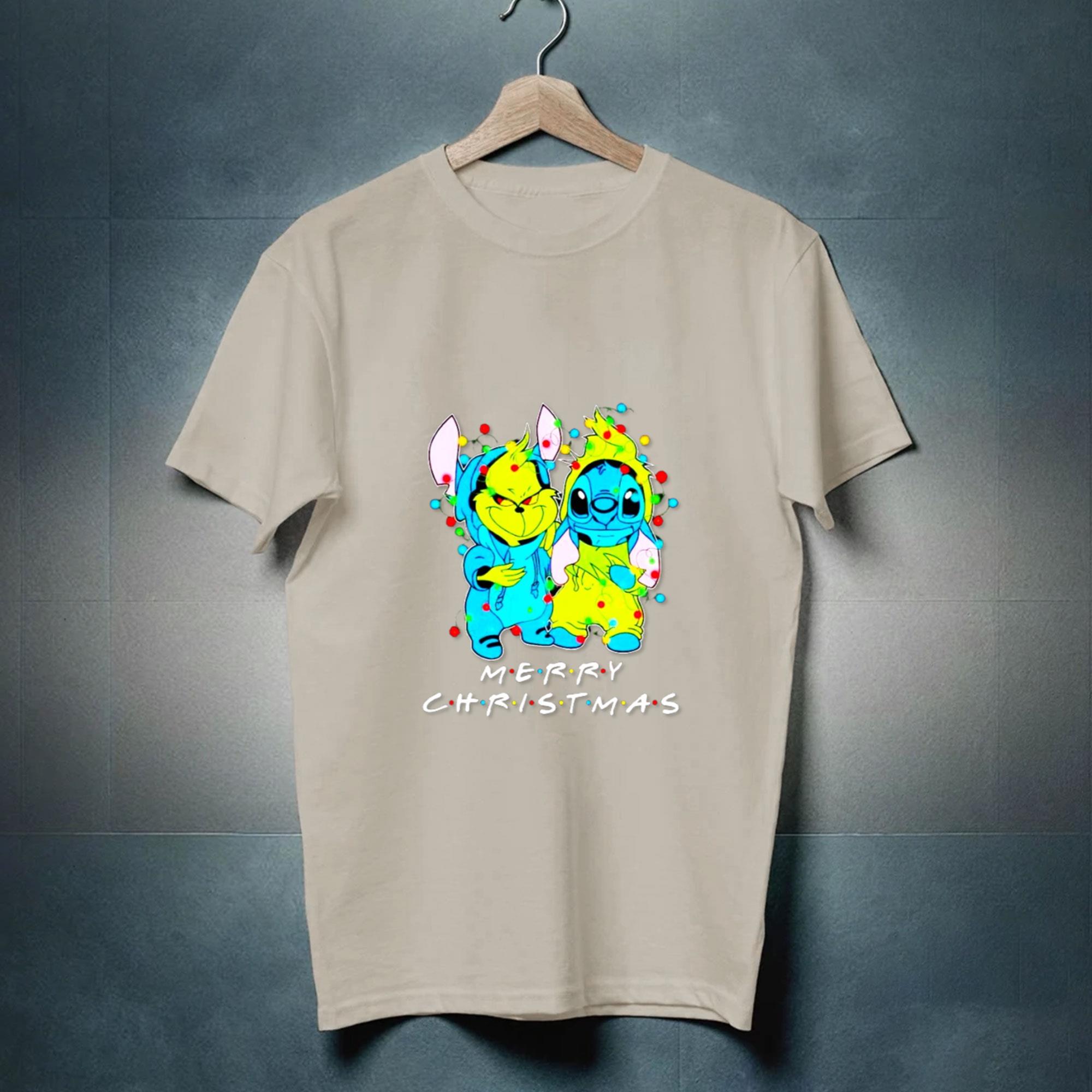 Grinch and Stitch swap outfits Merry Christmas shirt-removebg-preview - Walmart.com