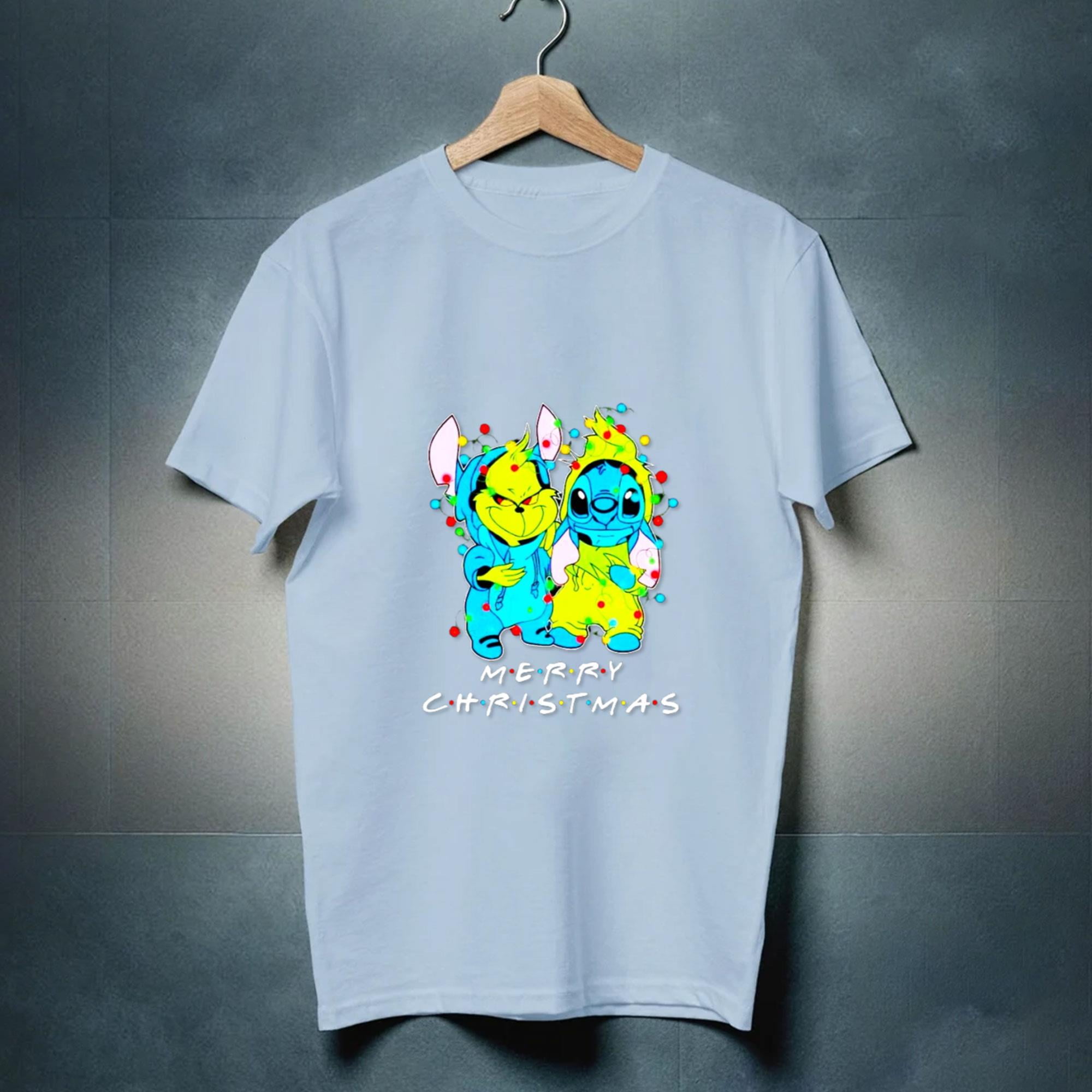 Grinch and Stitch swap outfits Merry Christmas shirt-removebg-preview - Walmart.com