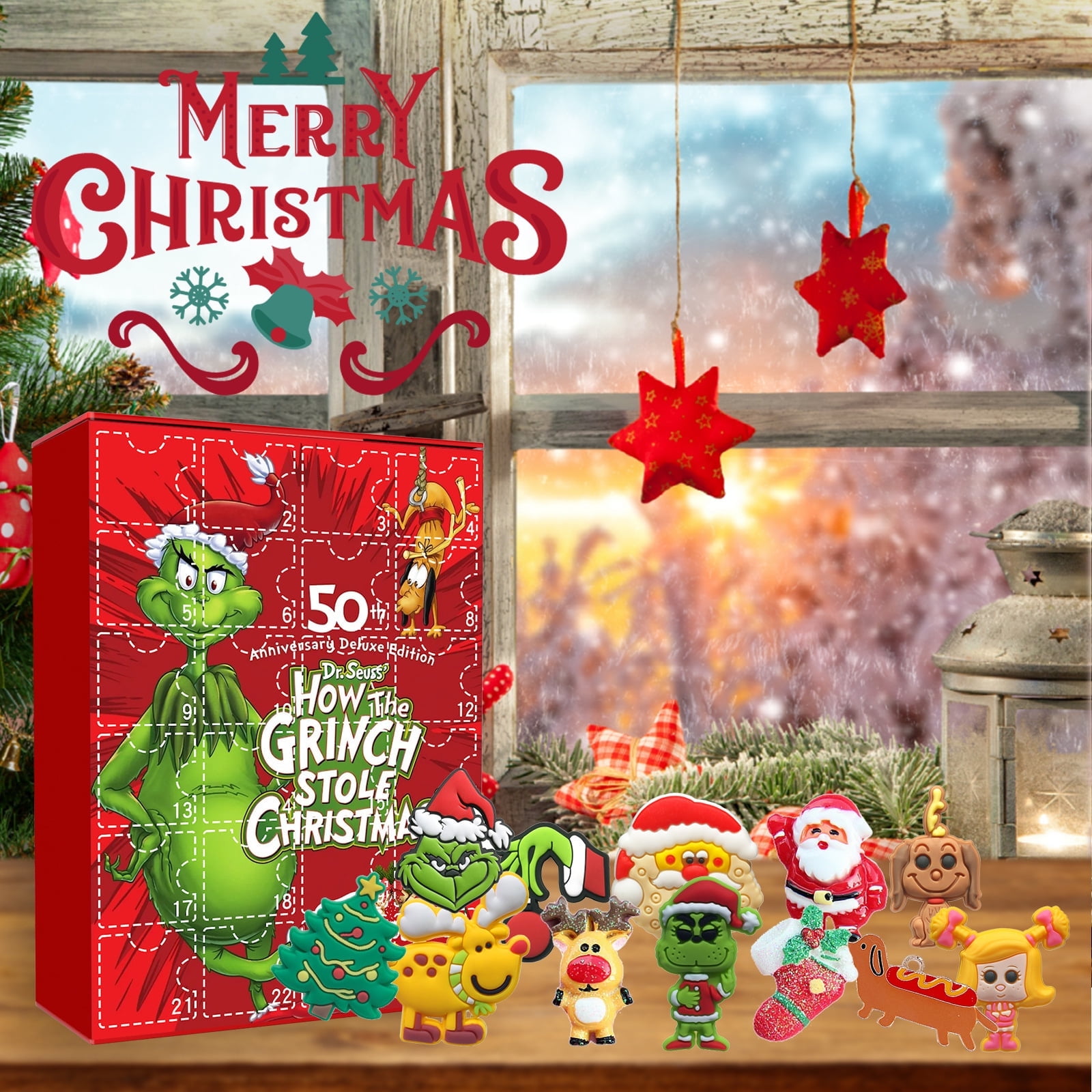 Grinch christmas Grinch Christmas Cute Figures Doll Advent Calendar ...