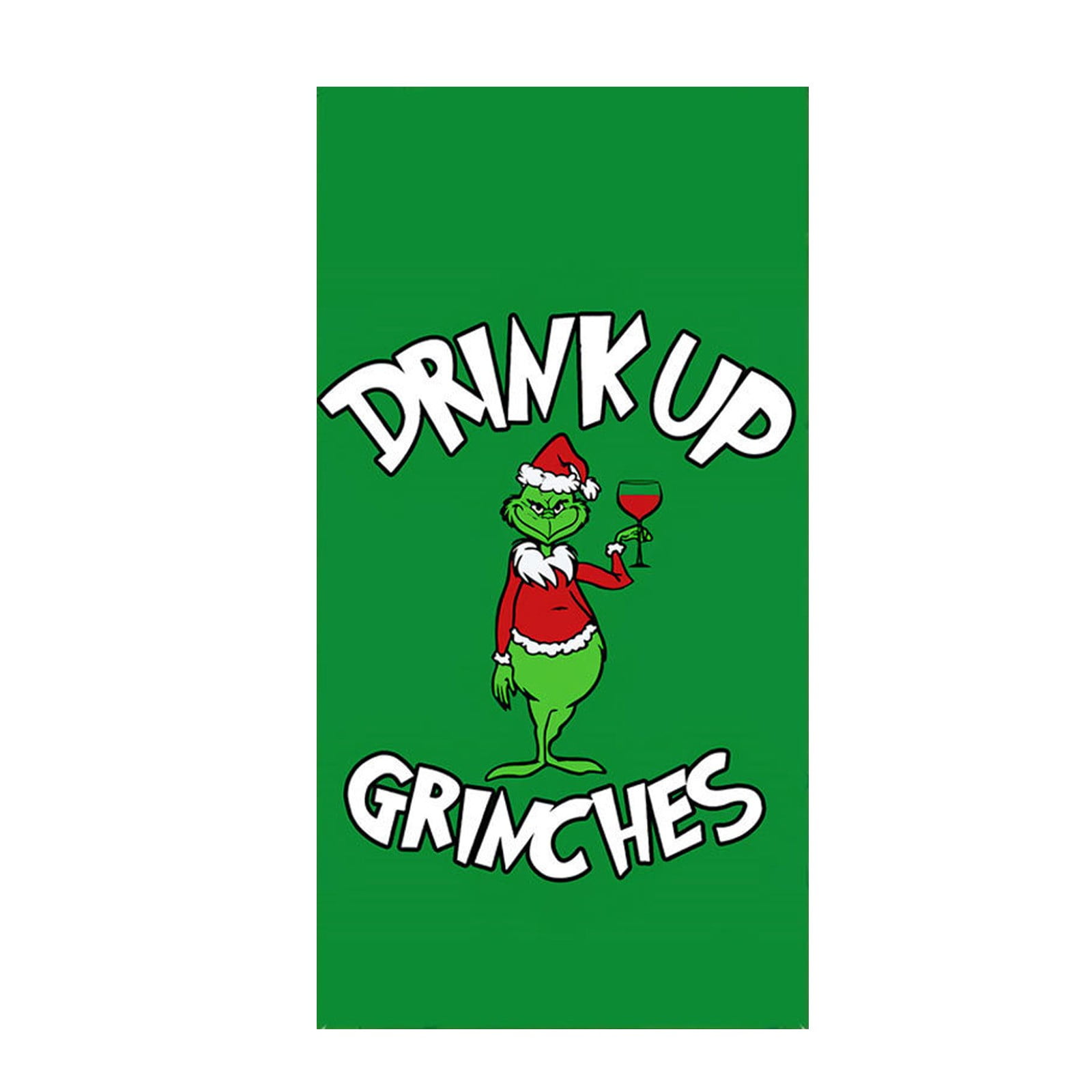 Grinch christmas decorations indoor Christmas Door Width Polyester Cloth Christmas And New Year ...