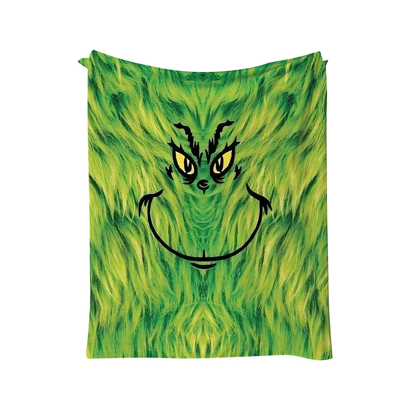 Grinch christmas tree Cozy Green Character Blanket Soft Fleece Throw ...
