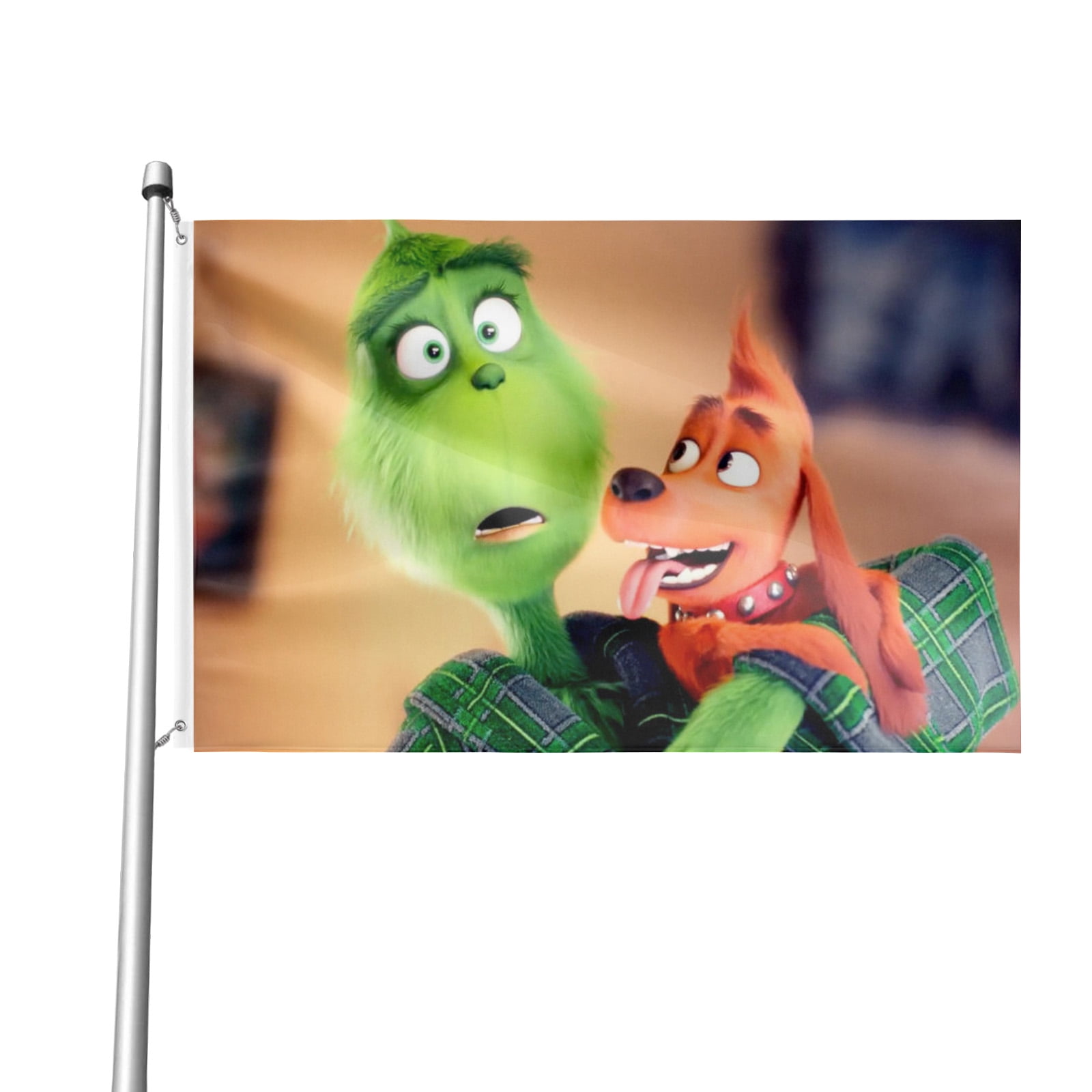 Grinch double-sided 3x5 foot Christmas flag Christmas background ...