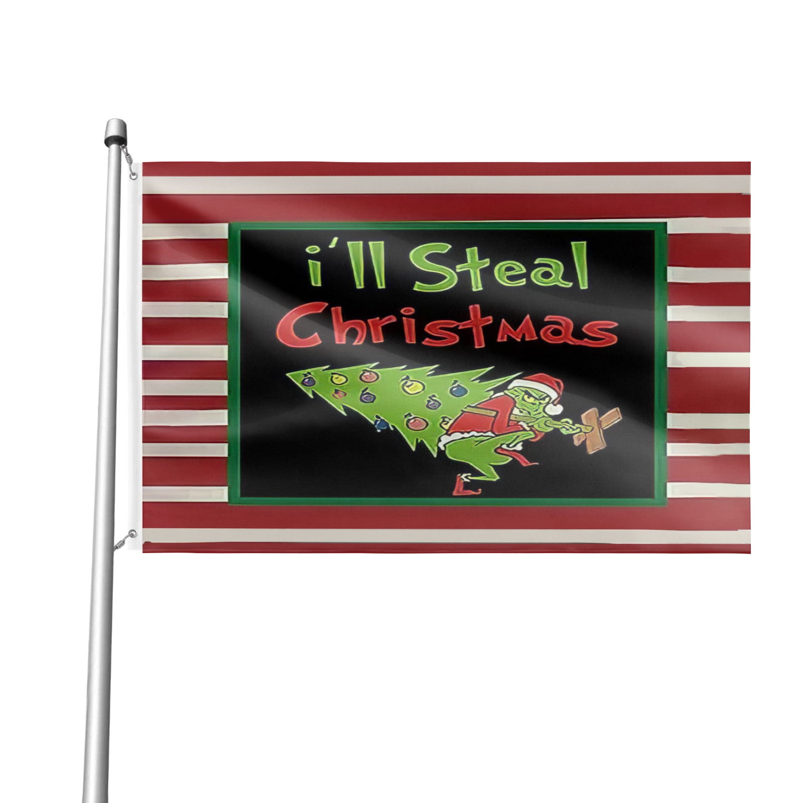 Grinch double-sided 3x5 foot Christmas flag Christmas background ...