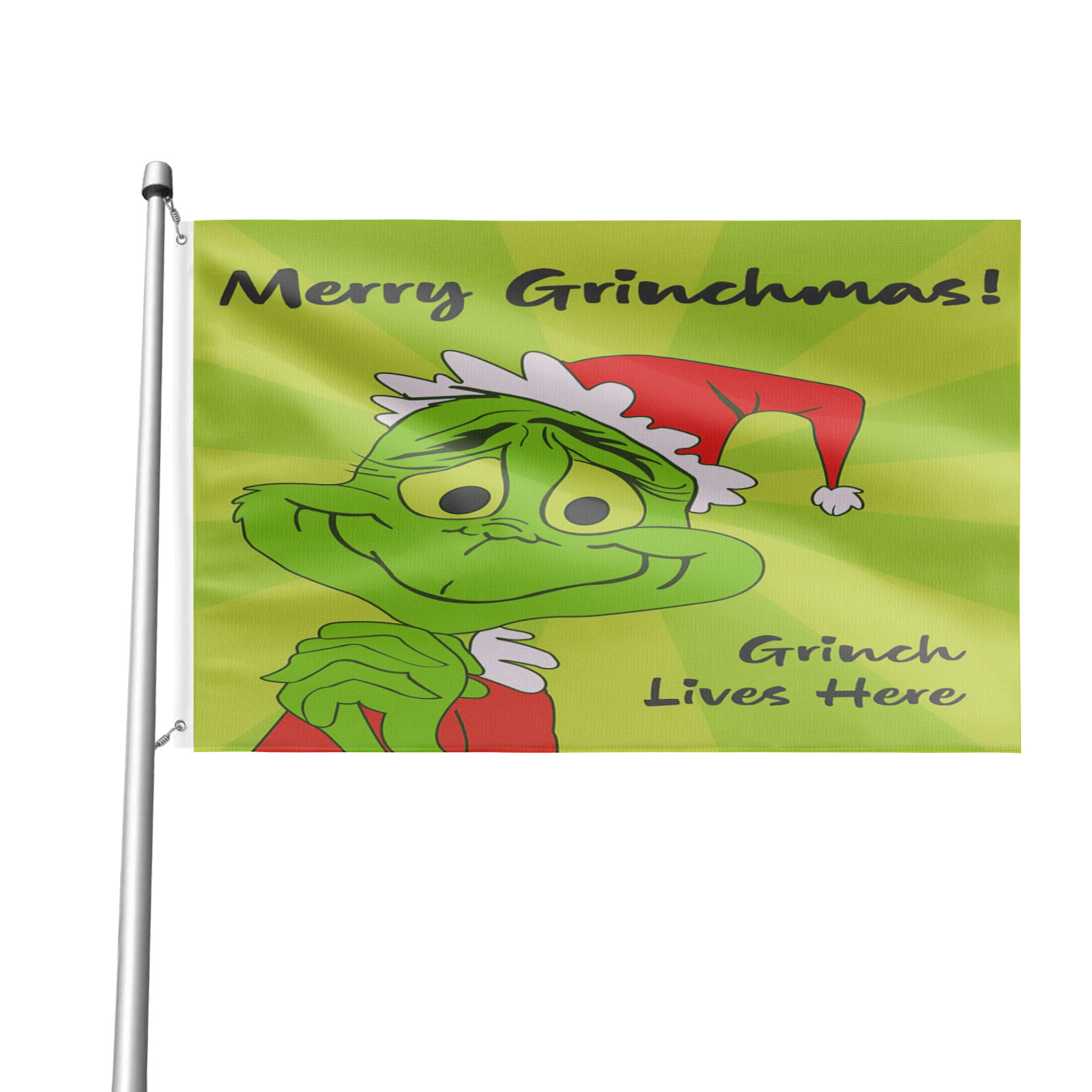 Grinch double-sided3x5foot Christmas flag Christmas background hanging ...