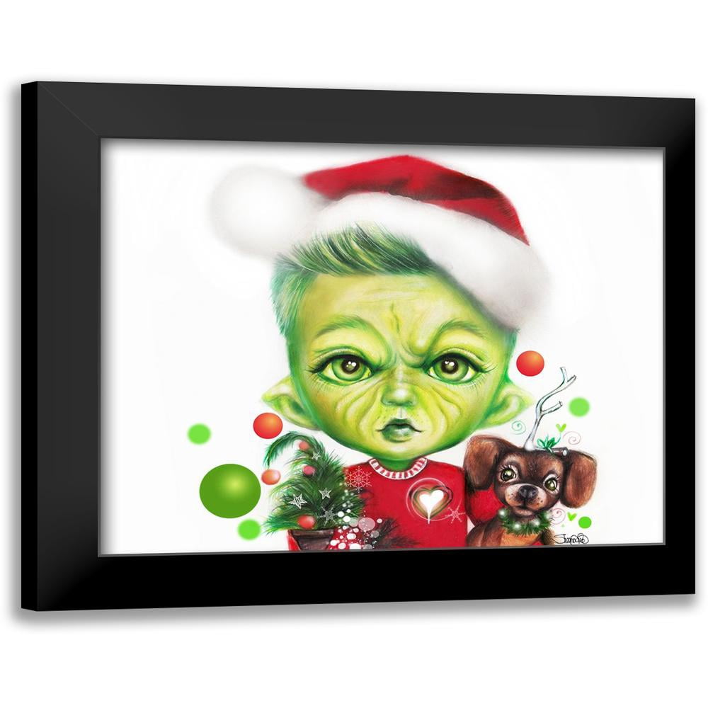Grinchie Guy - MunchkinZ Elf 24x20 Black Modern Framed Museum Art Print ...