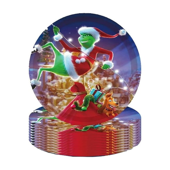 Christmas Paper Plates Grinch