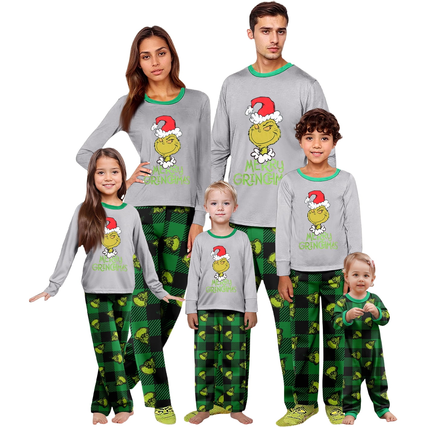 Grinchy Family Christmas Pajamas Matching Sets-Merry Grinchymas ...