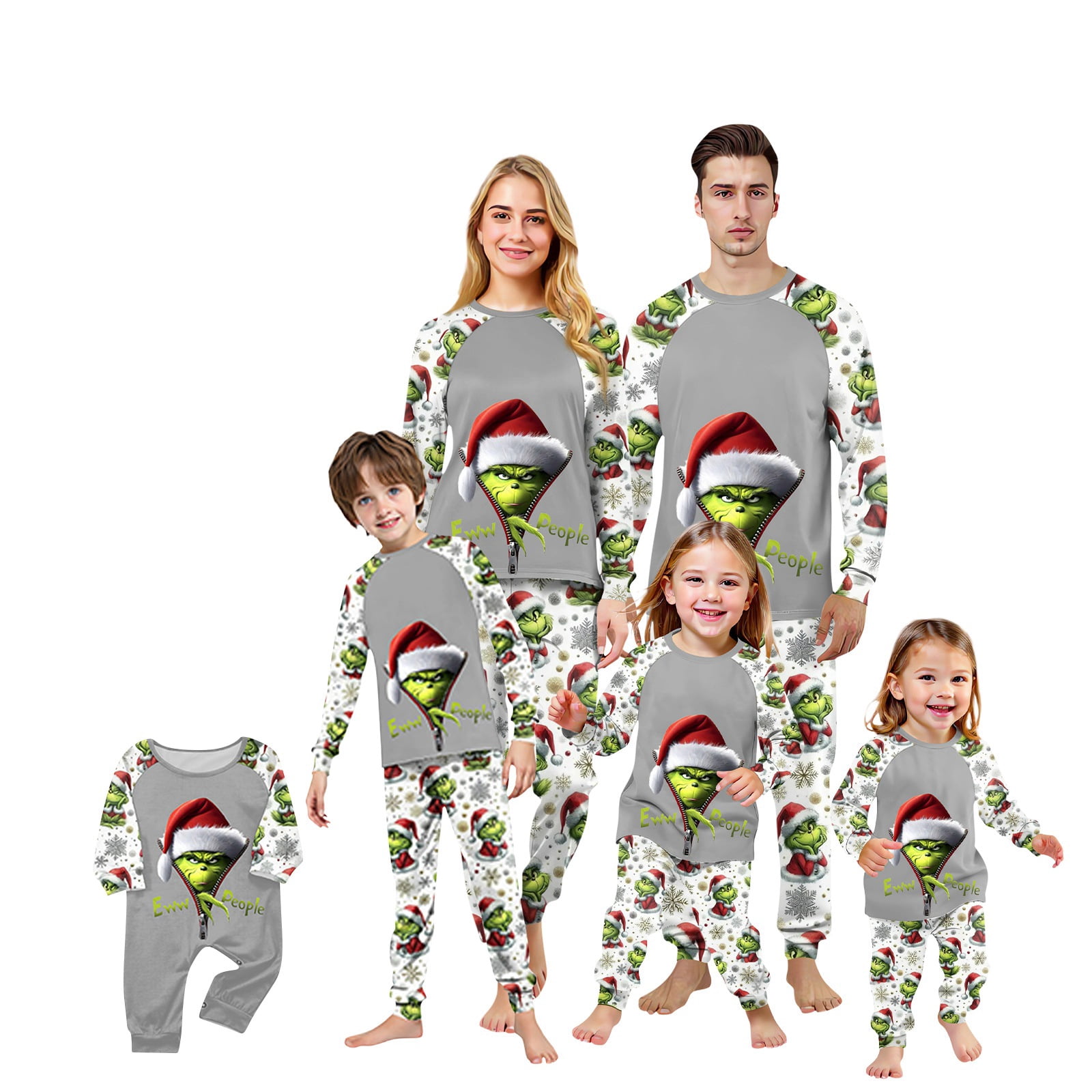 Grinchy Family Christmas Pajamas Matching Sets-Merry Grinchymas ...