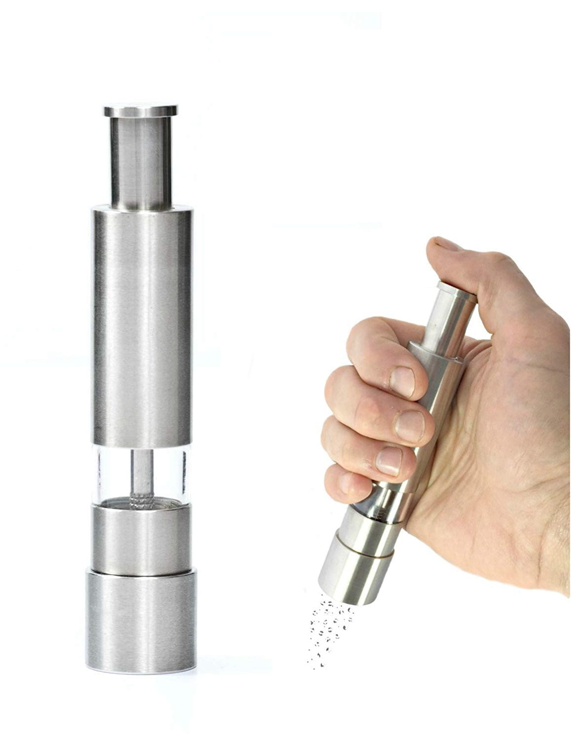 Grind Cooking Gadgets, Salt and Pepper Grinde, Solid Stainless ...