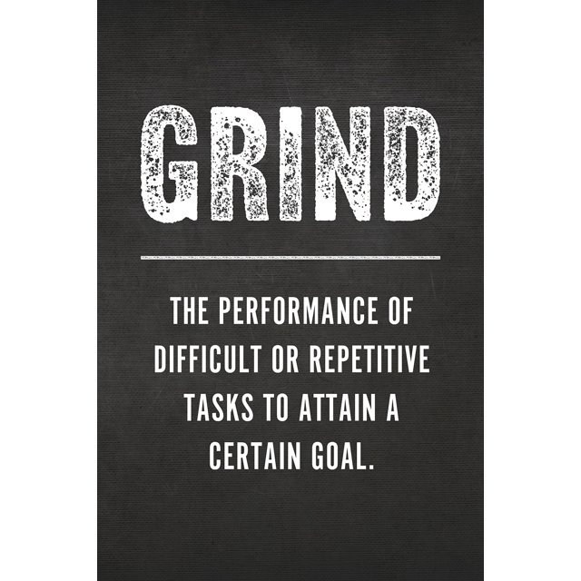 Grind Motivational Wall Art Print - 12" x 18" Art Print Wall Decor ...