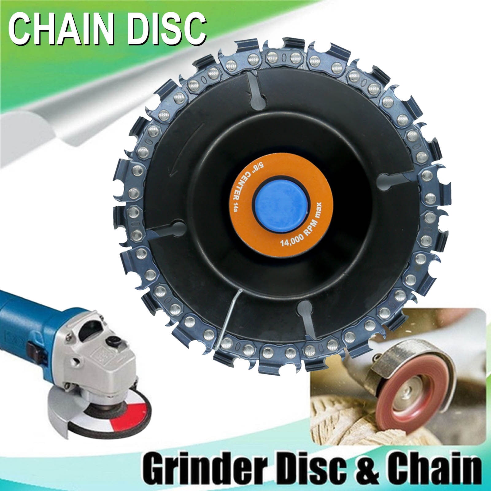 Grinder Chain Disc 4 inch Wood Carving Disc for 100/115Mm Angle Grinder ...