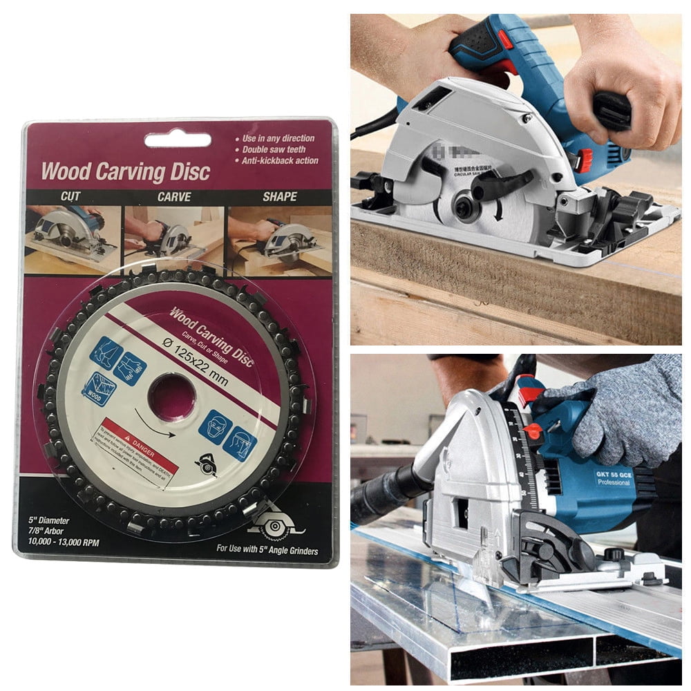 Grinder Chain Disc Wood Carving Disc 5 Inch For 125mm Angle Grinder 14 ...