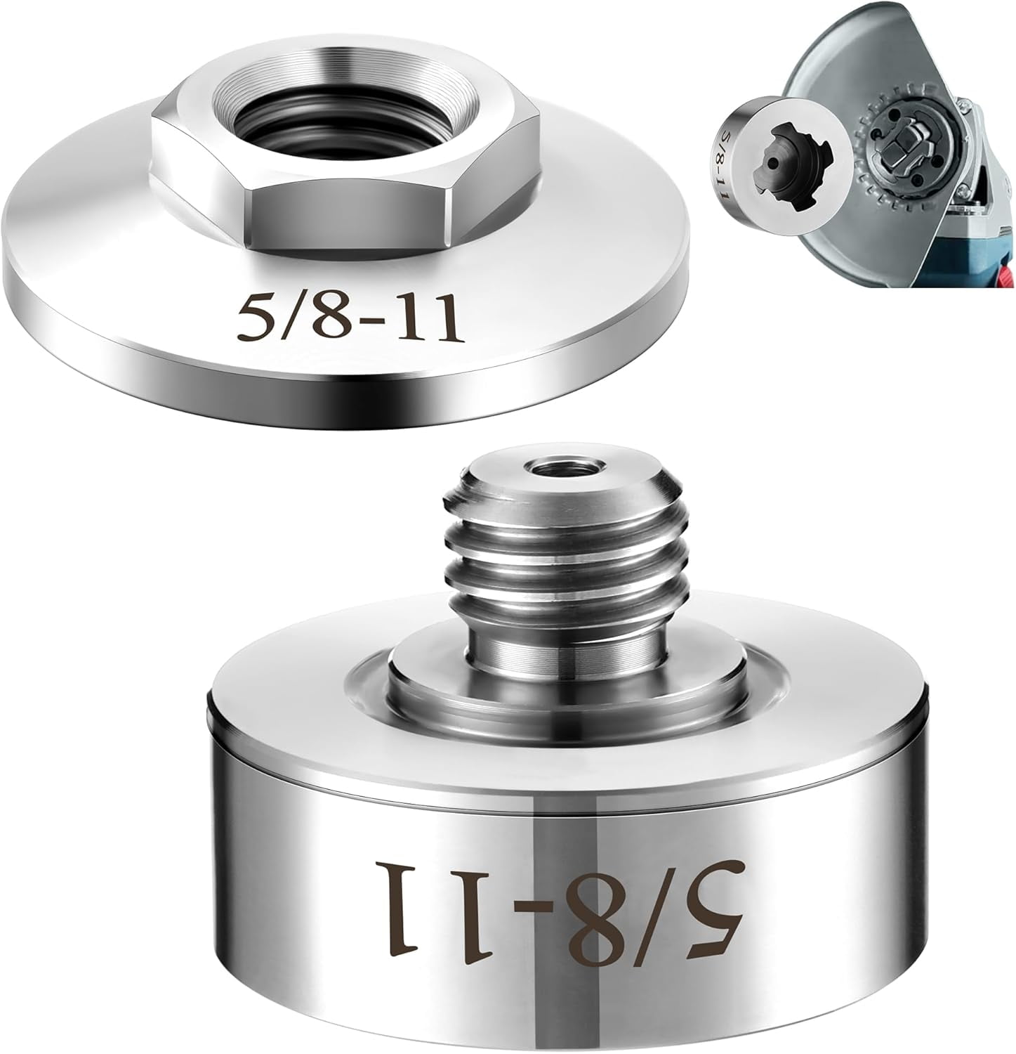 Grinder Lock to 5/8''-11 Thread, Compatible with XLOCK Angle Grinder ...