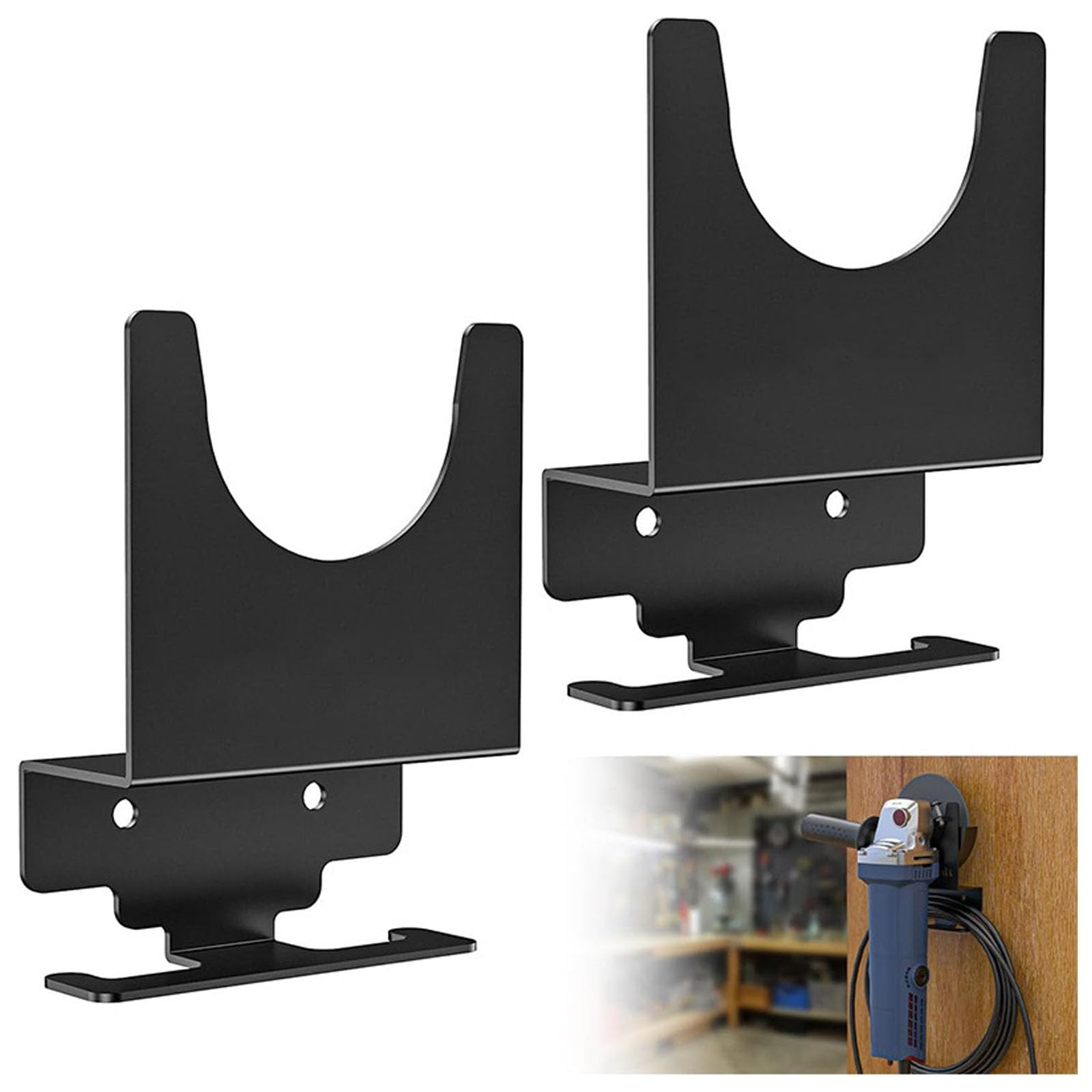 Grinder Metal Bracket 2 Pack Angle Grinder Holder Wall Mount Bracket ...