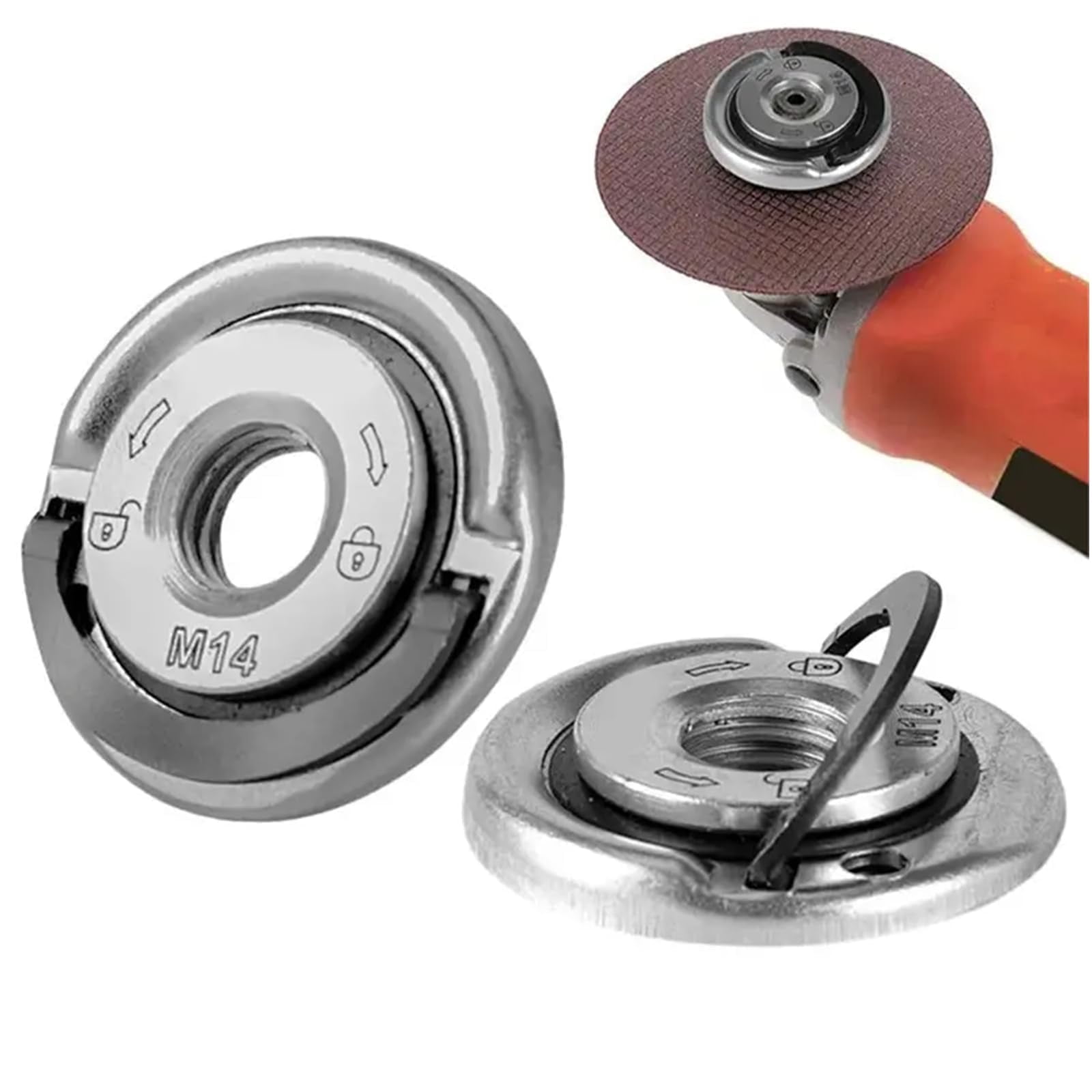 Grinder Nut, Tool Free Angle Grinder Quick Release Flange Nut, Fast ...