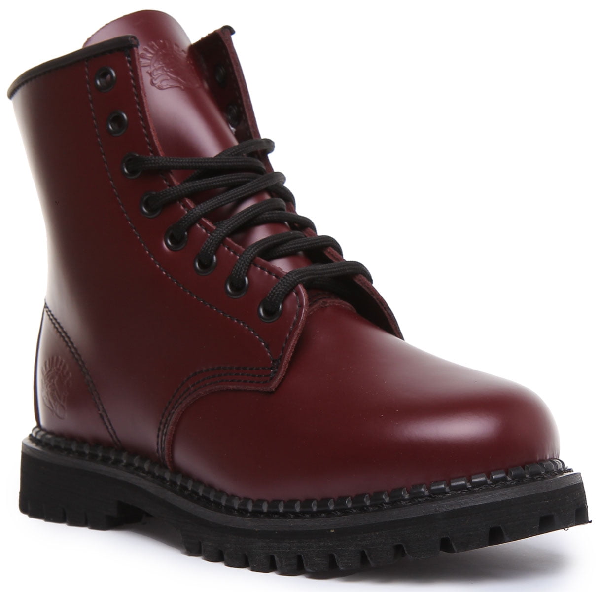 Grinders Unisex 8 Eyelet Leather Ankle Boot, Lace Up, Goodyear Welted ...